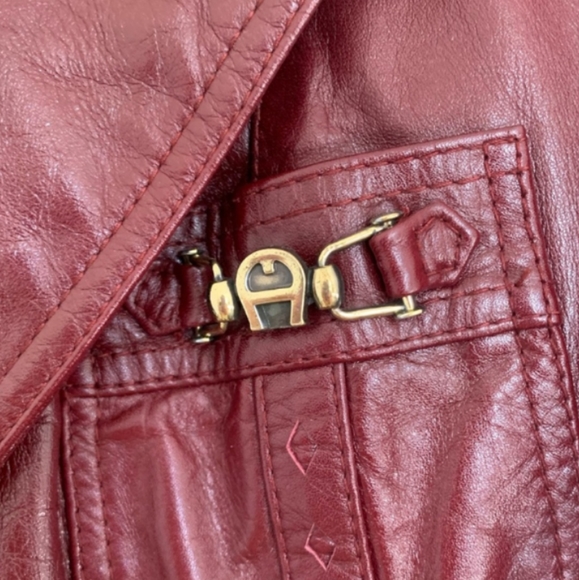 Etienne Aigner | Jackets & Coats | Etienne Aigner Blazer Leather Jacket ...